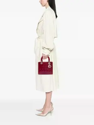 Dior 2019 Medium Patent Cannage Lady Satchel