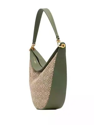 Loewe 2022 Anagram Canvas Luna Hobo Bag