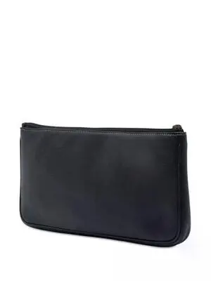 Dior 2001 Logo Grained Calfskin Clutch Bag