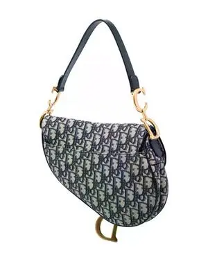 Dior 2019 Oblique Canvas Saddle Bag Shoulder Bag