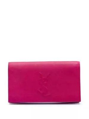 Saint Laurent Leather Belle De Jour Clutch Bag