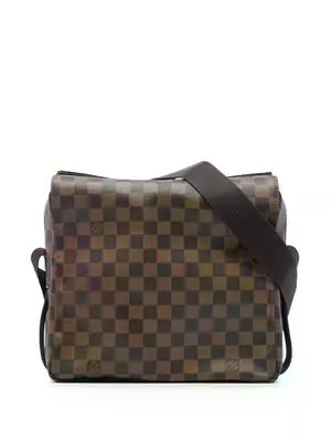 LOUIS VUITTON 2008 Damier Ebene Naviglio Crossbody Bag - Brown