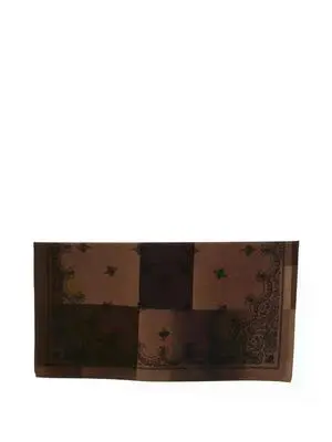 Destin Paisley-print Wool Scarf - Brown