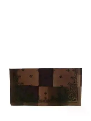 Destin Paisley-print Wool Scarf - Brown