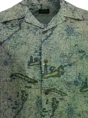 Kapital Map-print Short-sleeve Shirt