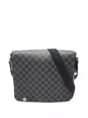 LOUIS VUITTON Damier Graphite District Mm Crossbody Bag