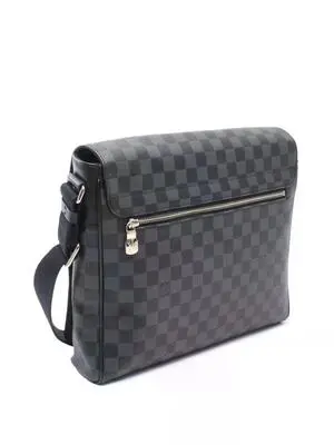 LOUIS VUITTON Damier Graphite District Mm Crossbody Bag