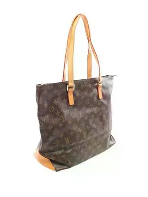 LOUIS VUITTON 2004 Monogram Cabas Mezzo Tote Bag