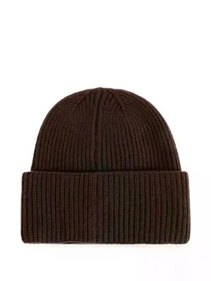 Max Mara Ribbed Cashmere Beanie Dark