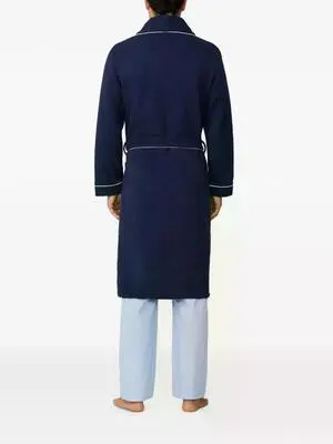 HACKETT LONDON Waffle-weave Embroidered Dressing Gown