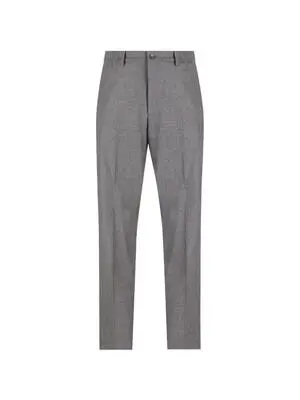 Tagliatore Pressed-crease Tailored Trousers - Grey