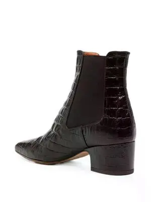 Chie Mihara Coronel Crocodile-effect Ankle Boots