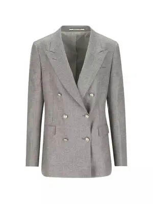 Tagliatore Double-breasted Peak Lapel Blazer
