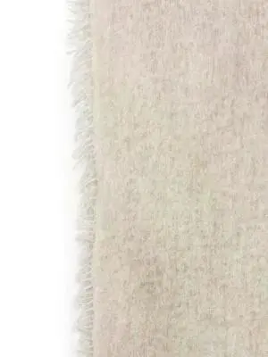 Avant Toi Frayed Cashmere Scarf - Neutrals