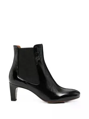 Chie Mihara Fronda Leather Ankle Boots - Black