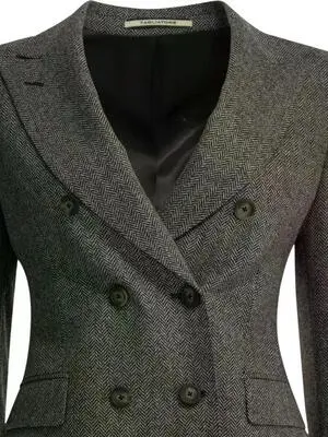 Tagliatore Herringbone Double-breasted Blazer