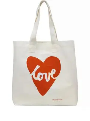 Marc O'polo Heart-print Tote Bag - White