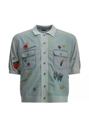 Kapital Embroidered Panelled Shirt