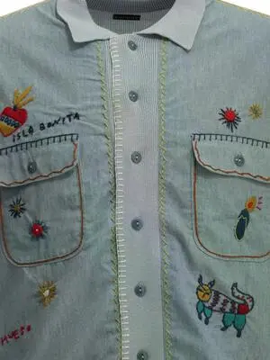 Kapital Embroidered Panelled Shirt