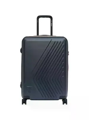 K-WAY Embossed Logo-detail Suitcase - Grey