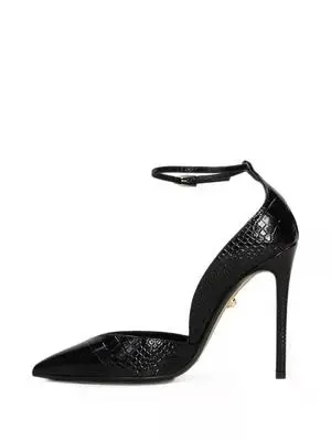 ALEVI MILANO Camilla Croc-effect Ankle-strap Pumps