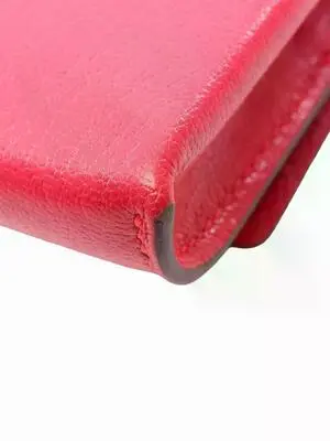 Hermès Chevre Mysore Chaine D'ancre Compact Wallet Cross Body Bag - Pink