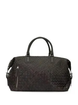 Officine Creative Armor 019 Woven Leather Tote Bag - Brown