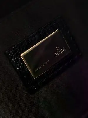 Fendi 2000-2010 Small Zucca Canvas Chef Flap Shoulder Bag