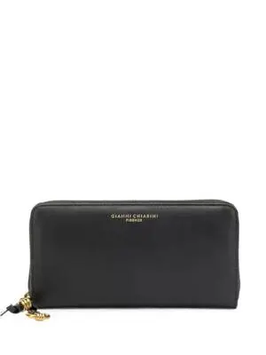 GIANNI CHIARINI Logo-print Leather Wallet - Black