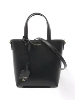 Saint Laurent Leather Tote Bag - Black
