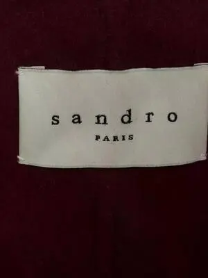 Sandro Felt Single-breasted Coat
