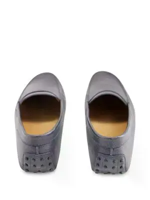 TOD'S Leather Penny Driving Shoes - Blue