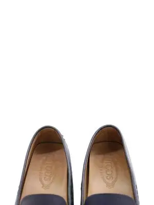 TOD'S Leather Penny Driving Shoes - Blue