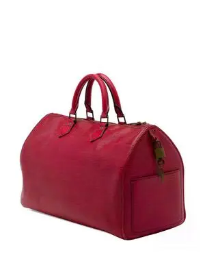 LOUIS VUITTON 1990 Epi Speedy 35 Boston Bag - Red