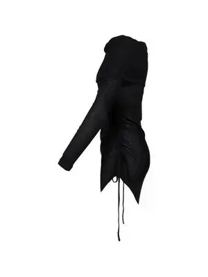 BOHEMSEO Asymmetric Ruched Off-shoulder Top