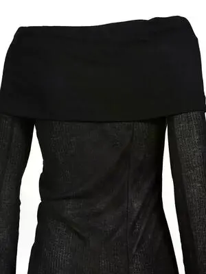 BOHEMSEO Asymmetric Ruched Off-shoulder Top