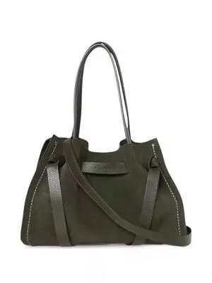 VISONA` Visona Vittoria Knotted Shoulder Bag - Grey
