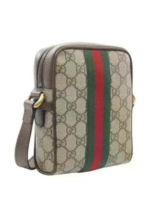 Gucci 2016-2026 Mini Gg Supreme Web Ophidia Crossbody Bag