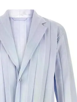 Issey Miyake Edge Ensemble Accordion-pleated Blazer - Blue