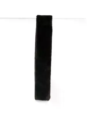 Agnona Shearling Scarf - Black