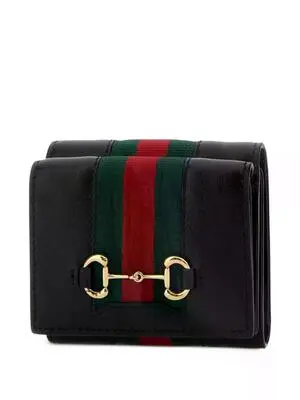 Gucci Horsebit Web Small Tri-fold Wallet