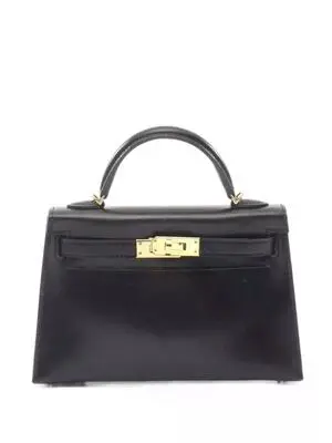 Hermès Mini Kelly Two-way Handbag - Black