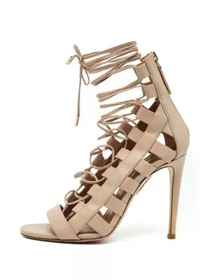 AQUAZZURA Amazon 105 Ankle-tie Sandals