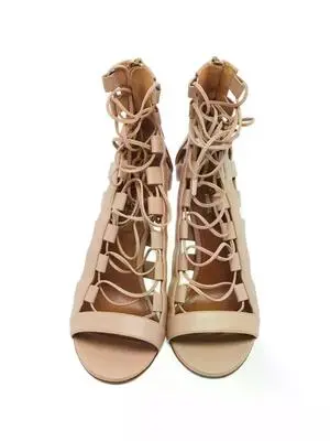 AQUAZZURA Amazon 105 Ankle-tie Sandals