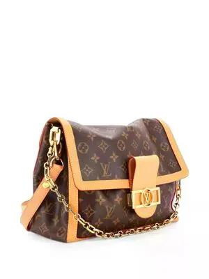 LOUIS VUITTON Dauphine Soft Monogram Canvas Gm Shoulder Bag