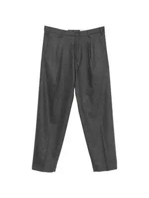 Incotex Pleated Straight-leg Trousers - Grey
