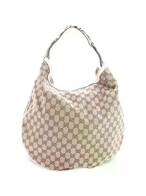 Gucci Wave Gg Canvas Hobo Bag - Brown