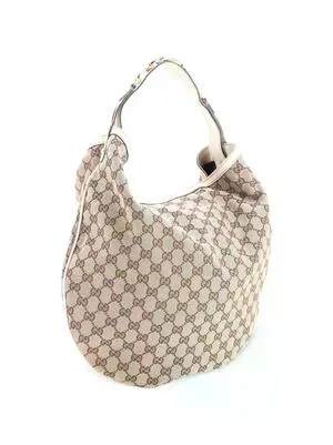 Gucci Wave Gg Canvas Hobo Bag - Brown