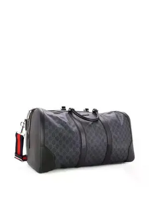 Gucci Convertible Duffle Bag Gg Coated Canvas Large Satchel