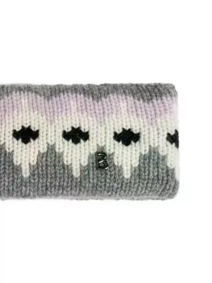 Bogner Intarsia-knit Headband - Grey
